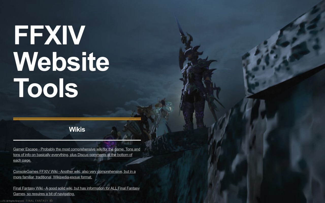 FFXIV Website Tools